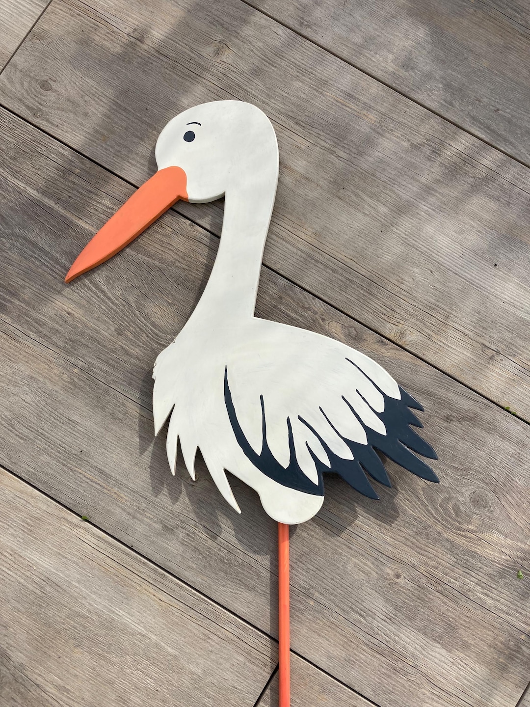 Stork, Garden Decoration, Stork, Welcome Sign for Babies, Decoration or ...