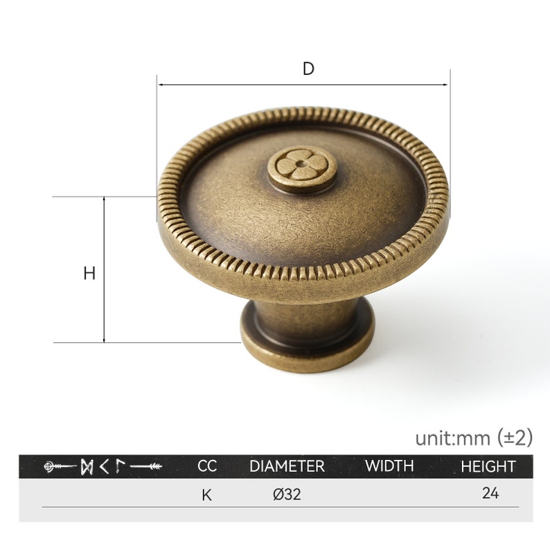 Minimalist Solid Brass Cabinet & Furniture Knobs, Bathroom Fixture ...