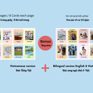 120 Vietnamese DIGITAL Flashcards(bonus 120 English+viet Flashcards ...