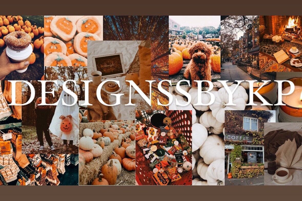 Fall Desktop Wallpaper Collage - Etsy