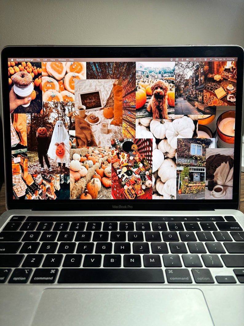 Fall Desktop Wallpaper Collage - Etsy
