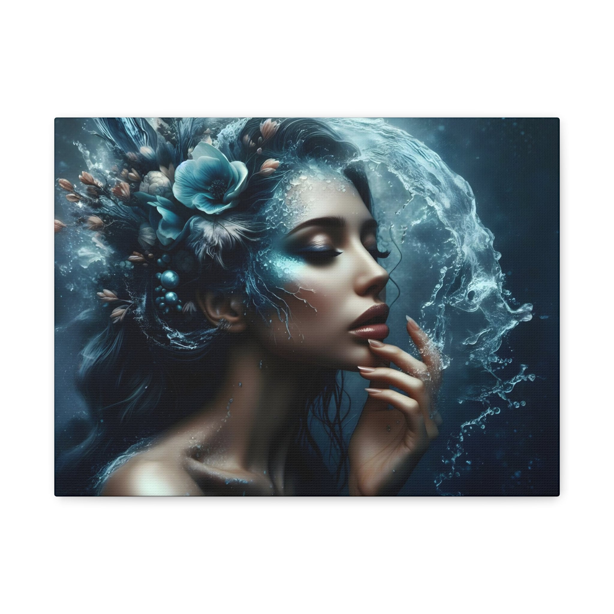 A Female Water Spirit Enchanted by the Water Around Her Giving Her ...