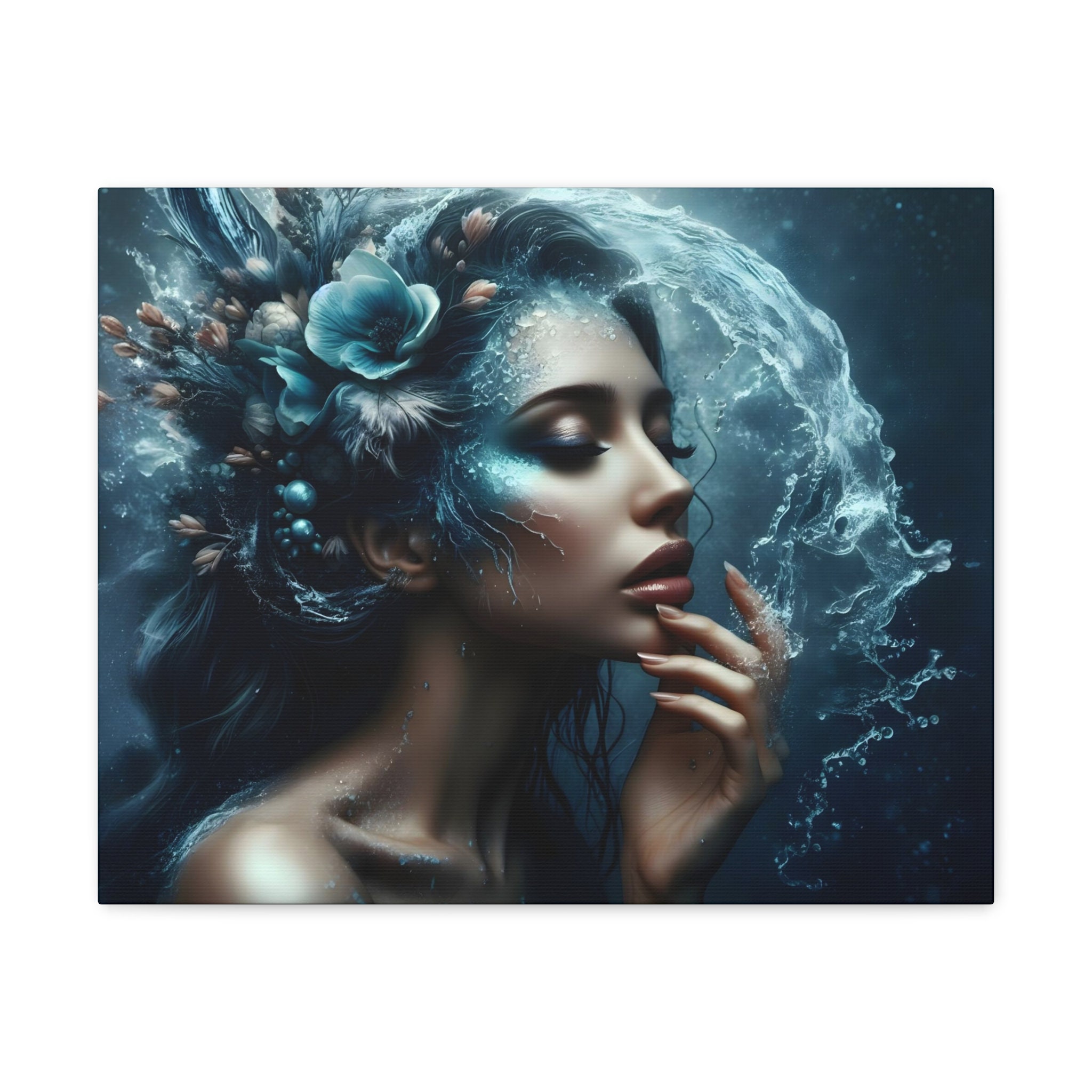 A Female Water Spirit Enchanted by the Water Around Her Giving Her ...