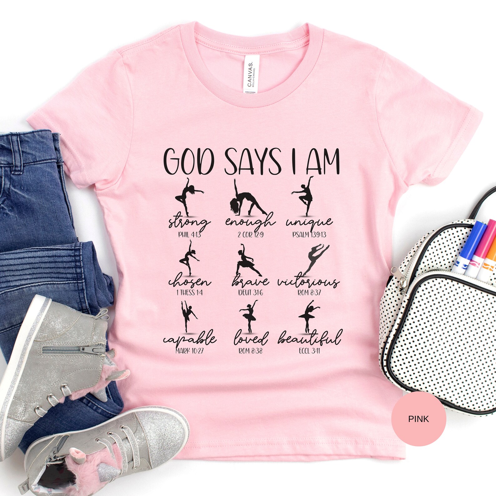 Ballet Dance Bible Verse T-shirt – Christian Apparel - Etsy