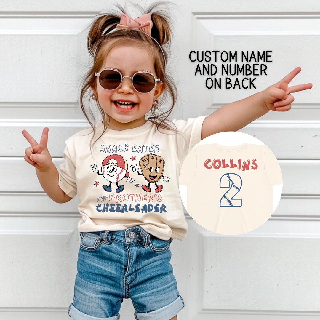 Custom Baseball Toddler Shirt, Brother Toddler Baseball Shirt, Baseball ...