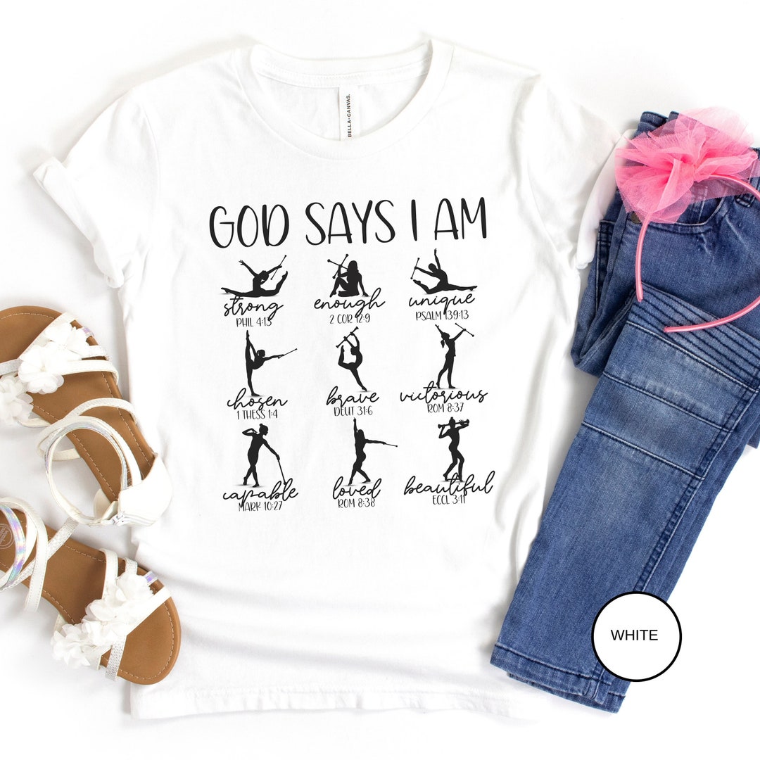 Baton Twirler Shirt, God Says I Am Shirt, Baton Twirler Gift, Gift for ...