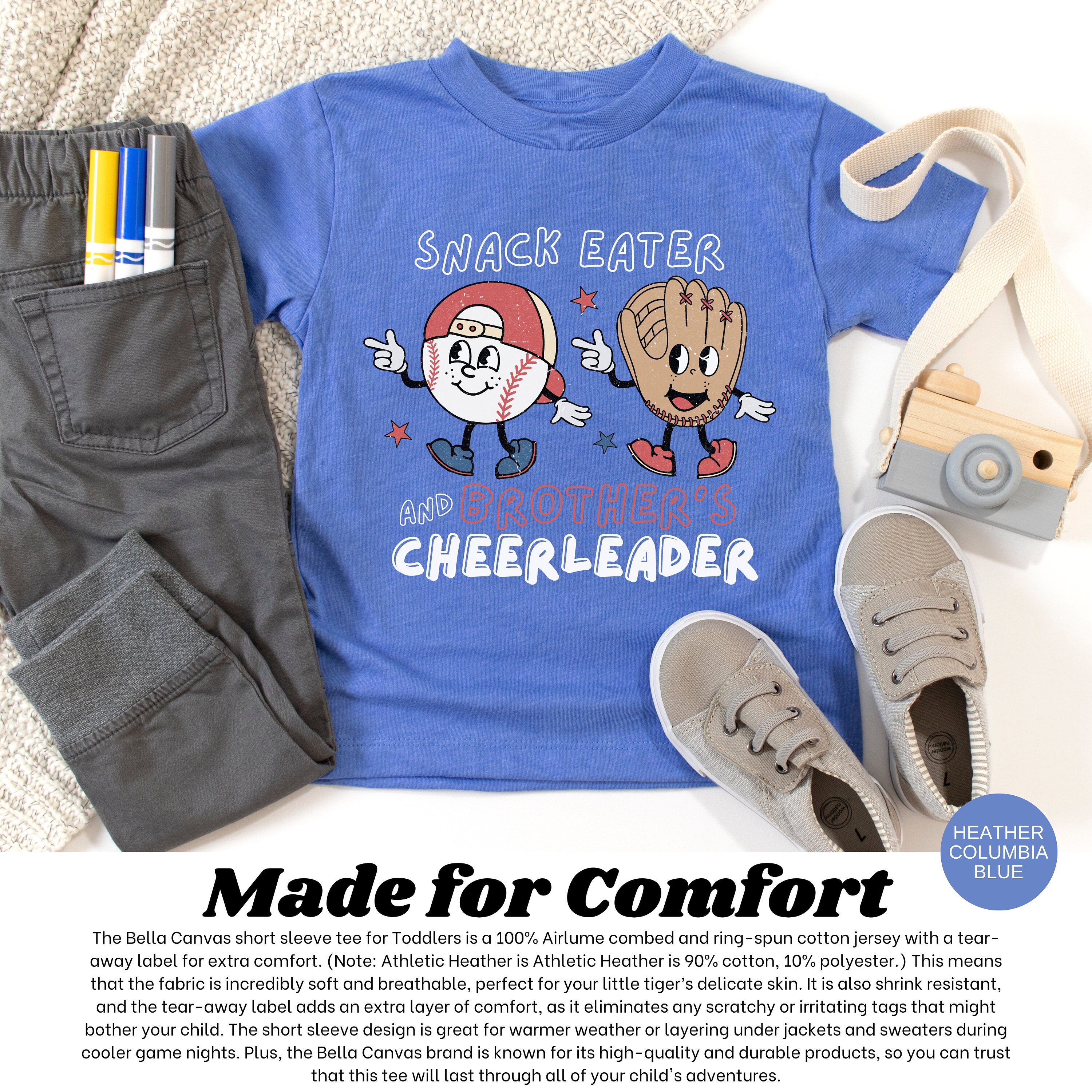 Custom Baseball Toddler Shirt, Brother Toddler Baseball Shirt, Baseball ...