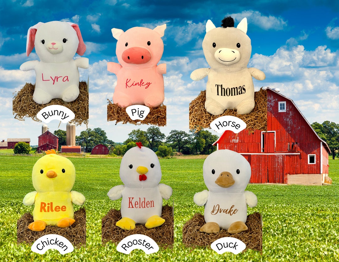 Farm Animal Nursery Stuffie Barn Animal Nursery Neutral Barn Animal ...