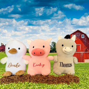 Farm Animal Nursery Stuffie Barn Animal Nursery Neutral Barn Animal ...