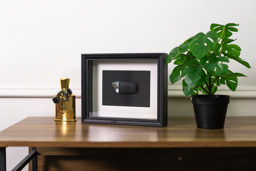 Framed Lamborghini Key // Wall Art // Display Decoration - Etsy