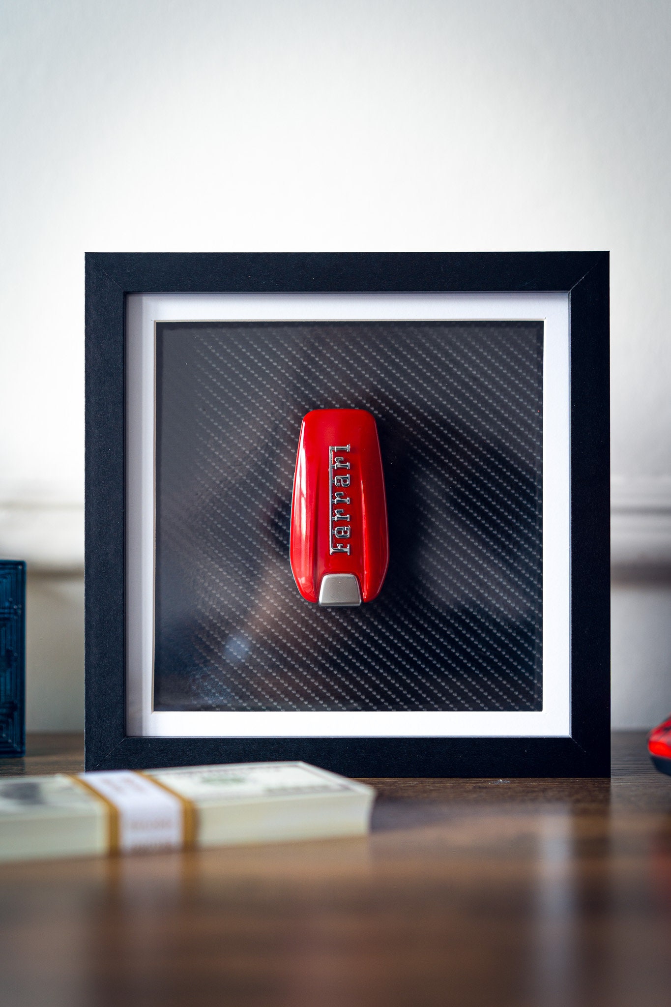 Framed Ferrari Key - Slim Frame // Wall Art // Display Decoration - Etsy