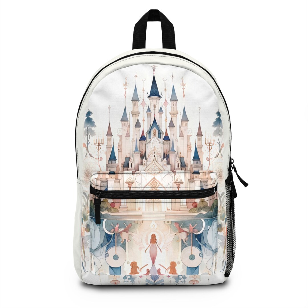 Fairy Tale Castle Backpack Princess, Watercolor, Bag, Shoulder Bag ...