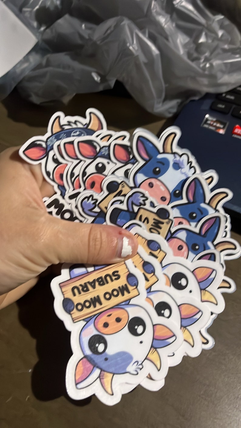 6/12/24 Moo Moo Subamoo Sticker Packs - Subamoo Stickers - Etsy
