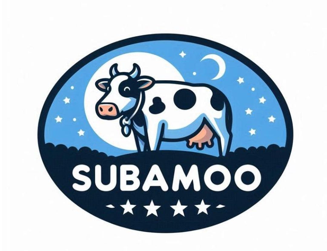 5/10/15/20 Moo Moo Subamoo Sticker Packs - Subamoo Stickers - Etsy