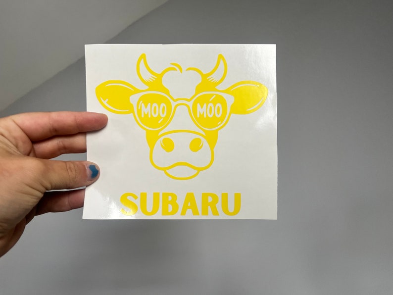 Subamoo Cow Sunglasses Car Decal - Bumper Sticker - Subamoo Decals ...