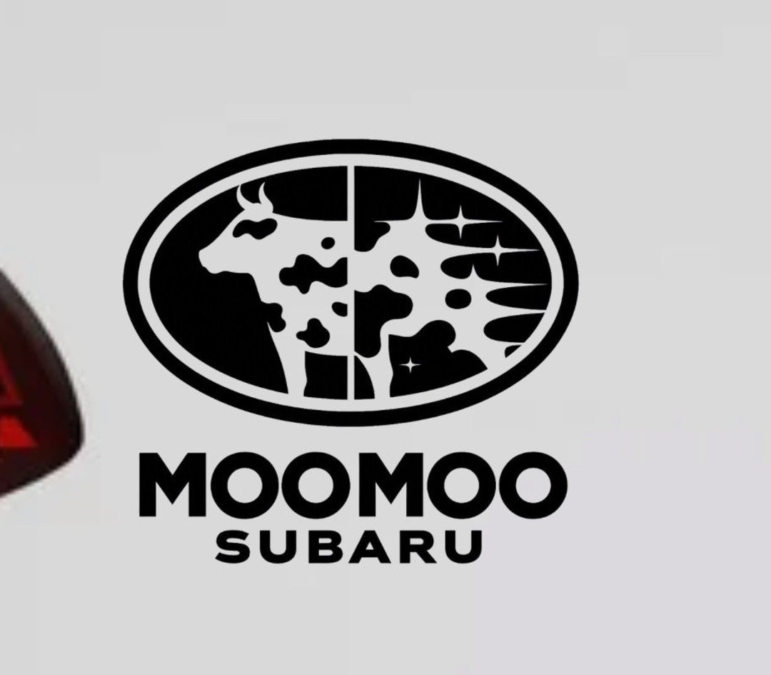 Moo Moo Subaru Car Decal Bumper Sticker Subamoo Decals Moo Moo Subaru ...