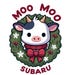 Pack of Moo Moo Subaru Sticker - Subamoo Stickers - Christmas Theme ...