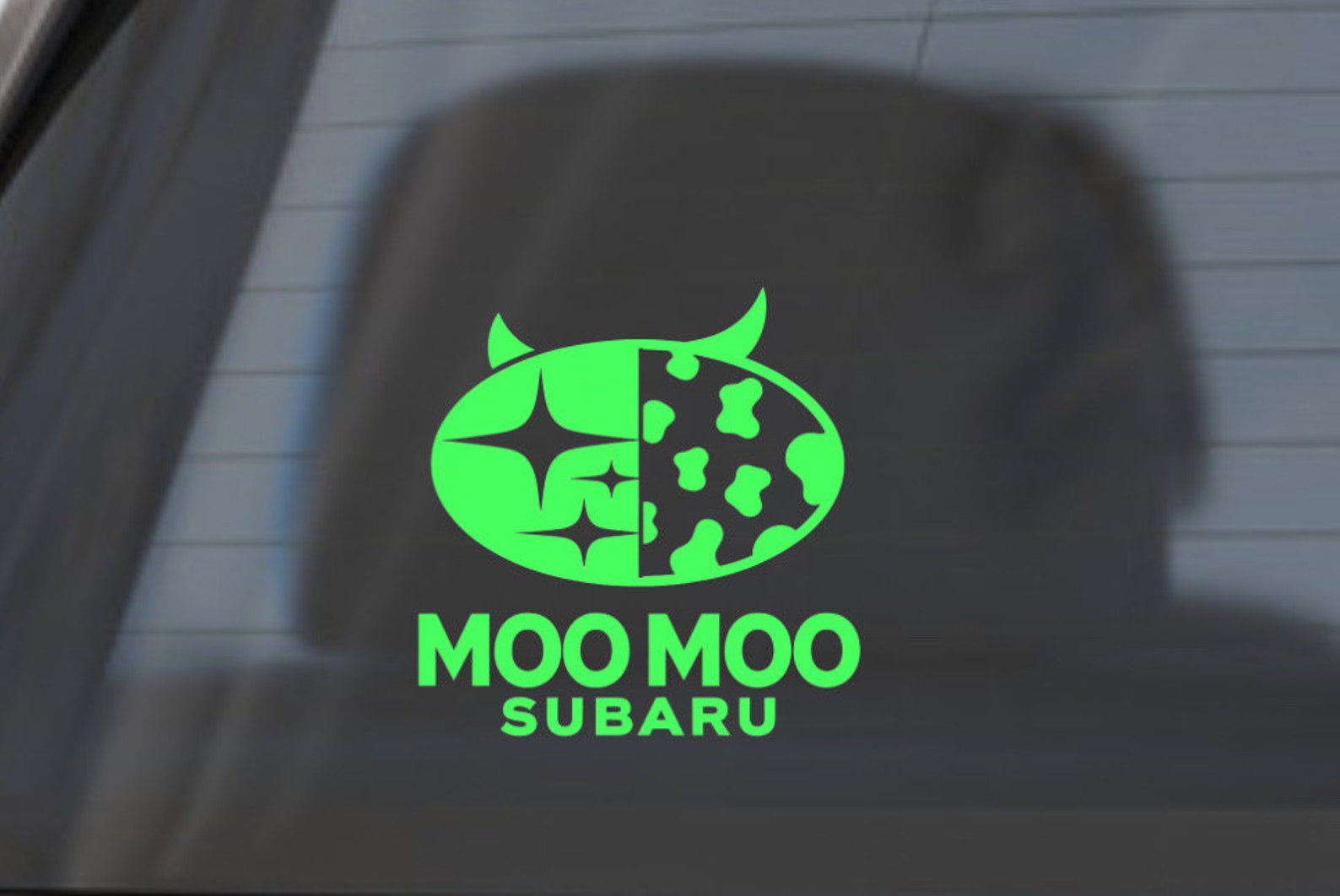 Moo Moo Subaru Car Decal Bumper Sticker Subamoo Decals Moo Moo Subaru ...