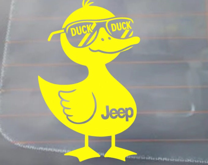 Duck Duck Jeep Vinyl Decal Car Decal Bumper Sticker - Etsy