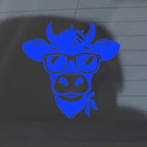 Subaru Cow Sunglasses Car Decal - Bumper Sticker - Subamoo Decals - Moo ...