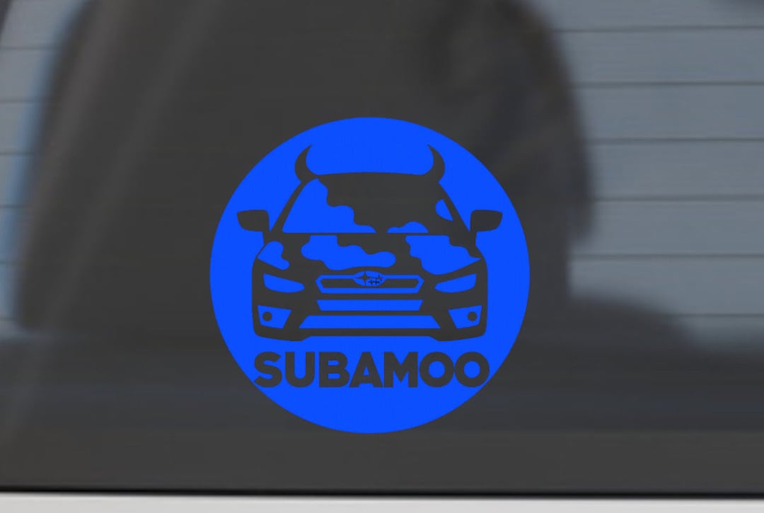 Subamoo Car Decal - Bumper Sticker - Subamoo Decals - Moo Moo Subaru ...