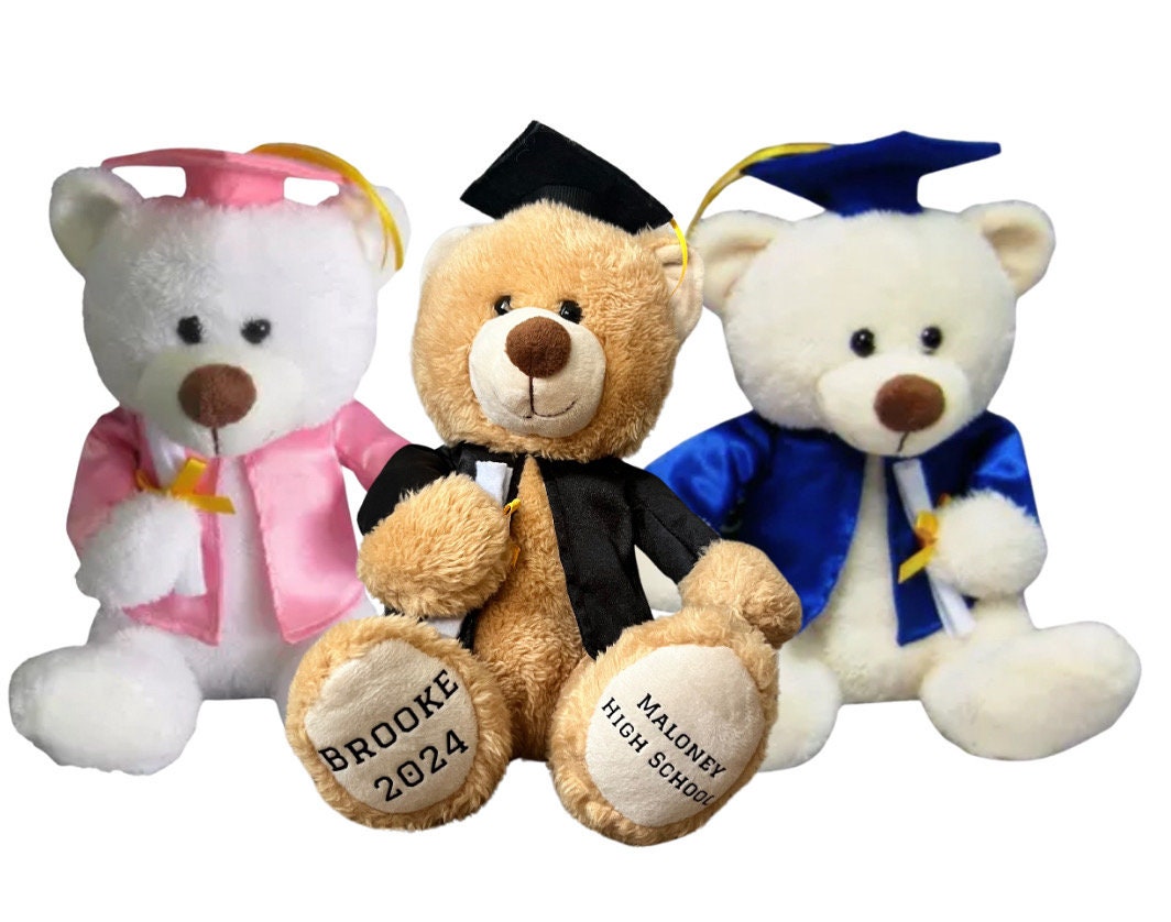 7.5 Personalized Graduation Bear Graduation Gift Plush - Etsy