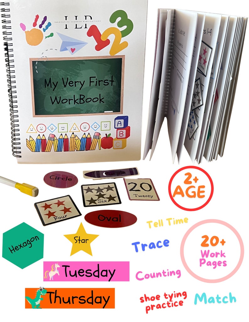 Montessori Toys Busy Book for Kids 2 up to 5 Years Old Homeschool ...