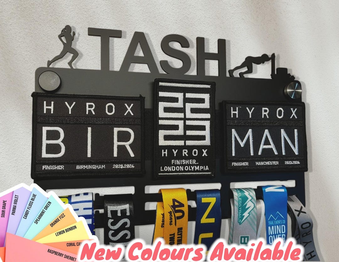 Event Medal and Hyrox Patch Display - Etsy UK