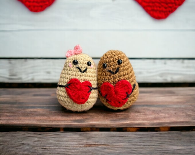 Emotional Support Crochet Potato Plushie Finished Product, DIY ...