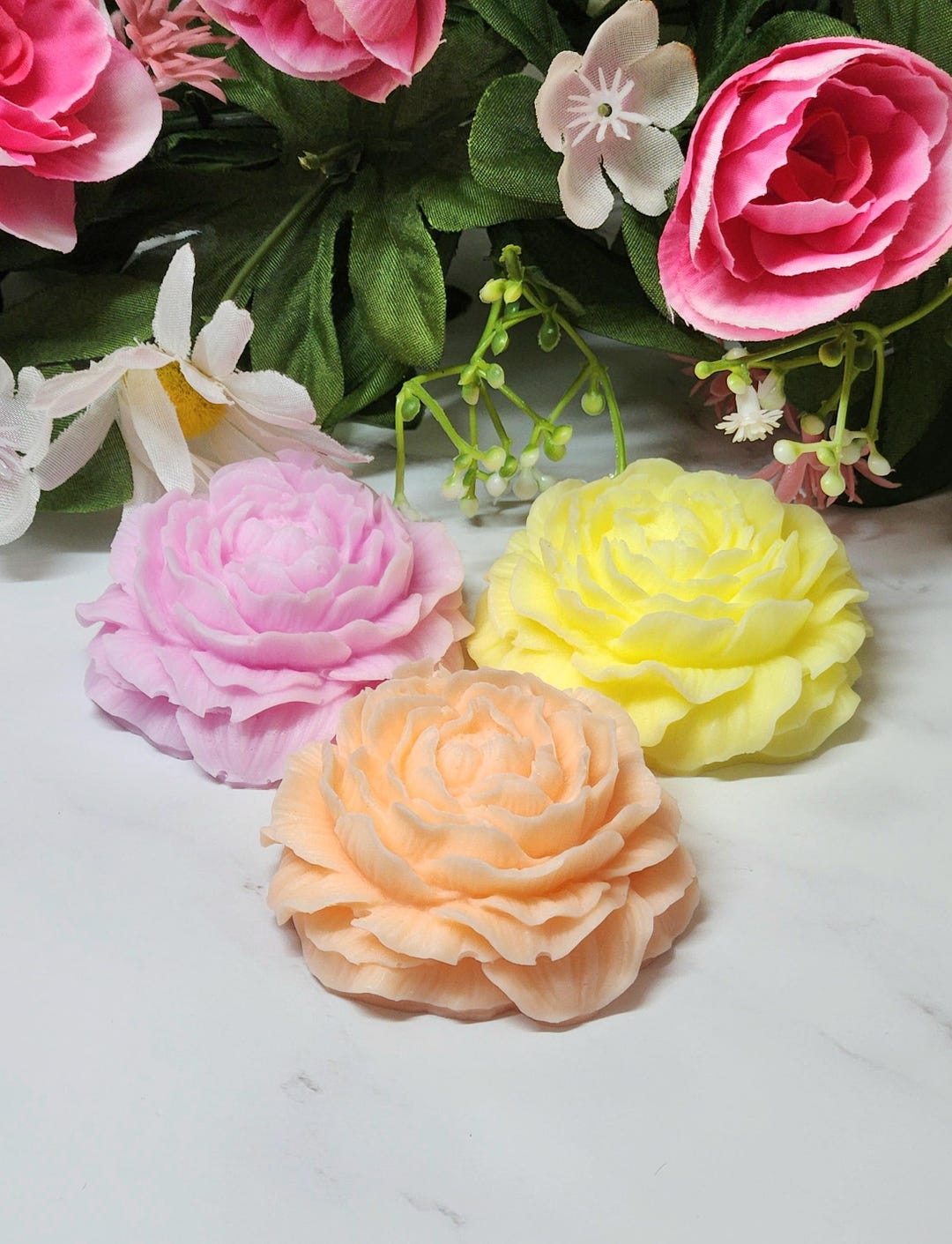 Floral Soap - Flower Soap - Spring Flower - Peony Soap - Rose Soap ...