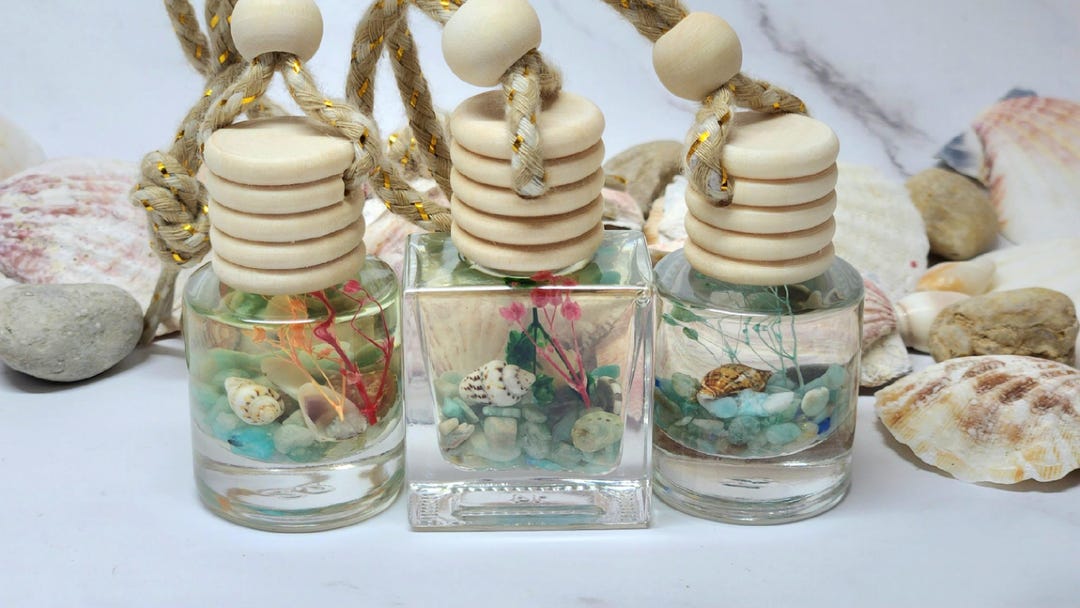 Seashell Car Diffuser: Beach Ocean Theme Air Freshener - Etsy