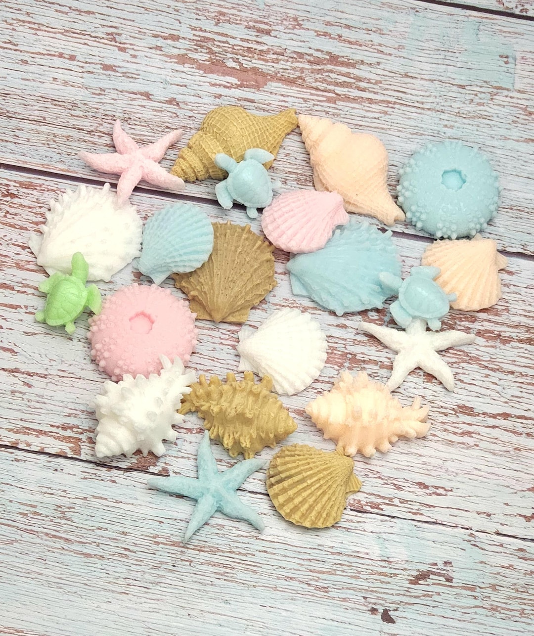 Seashell Soap Set: Triple Butter, Ocean Theme Party Favors - Etsy