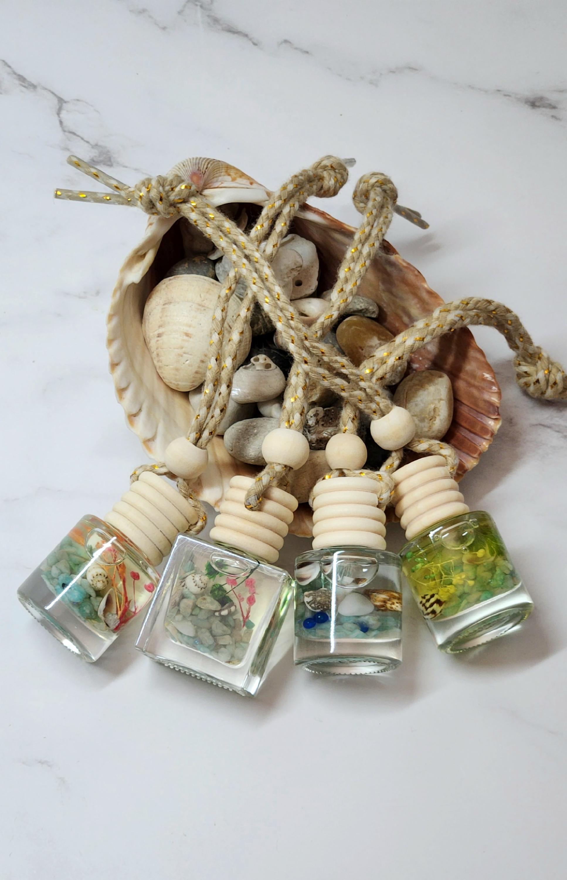Seashell Car Diffuser: Beach Ocean Theme Air Freshener - Etsy