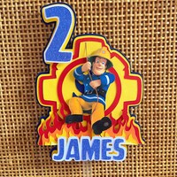 Fireman Sam Personalised Cake Topper 3d - Etsy UK