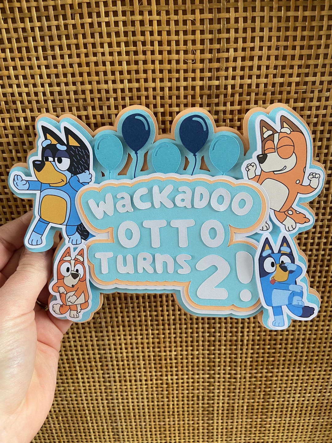 Bluey - Wackadoo Heeler Family Cake Topper - Etsy