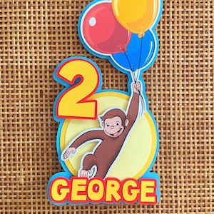 Curious George Cake Topper - Etsy