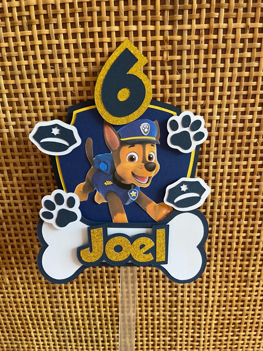Paw Patrol - Chase Cake Topper - Etsy Canada