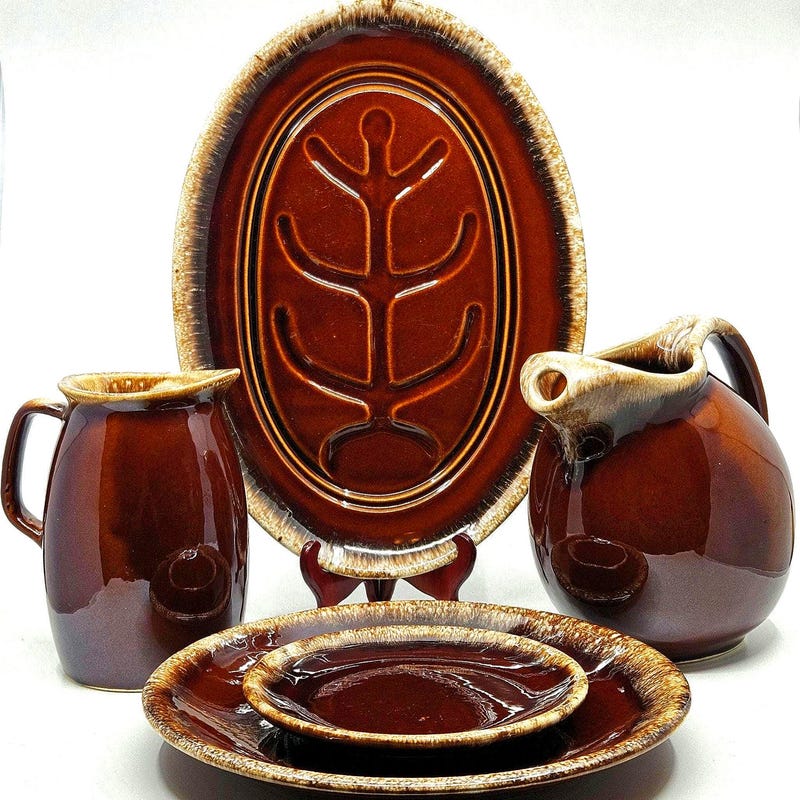 Hull Brown Pottery Plates - Etsy