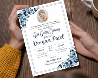 Nepali Pasni Invitation Card | Nepali Rice Feeding Invitation ...