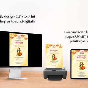 Vibrant Haldi Ceremony Invitation: Indian Wedding (digital Invitation ...