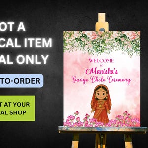 Gunyo Cholo Welcome Sign: Nepali Ceremony Decor (digital Download) - Etsy