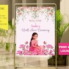 Puberty Ceremony Welcome Sign Half Saree Ceremony Welcome Sign Instant ...