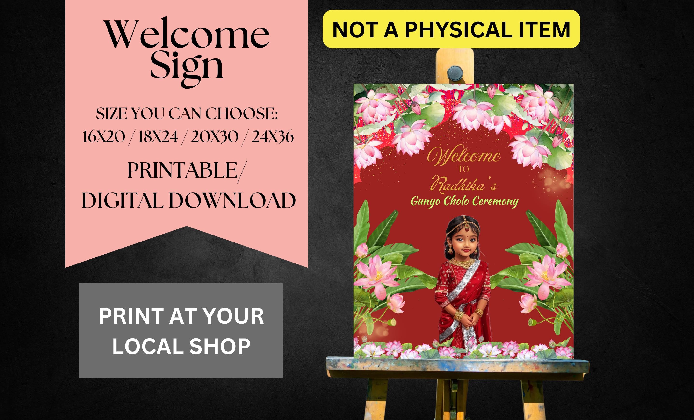 Gunyo Cholo Welcome Sign, Nepali Gunyo Choli Welcome Sign Board, Nepali ...