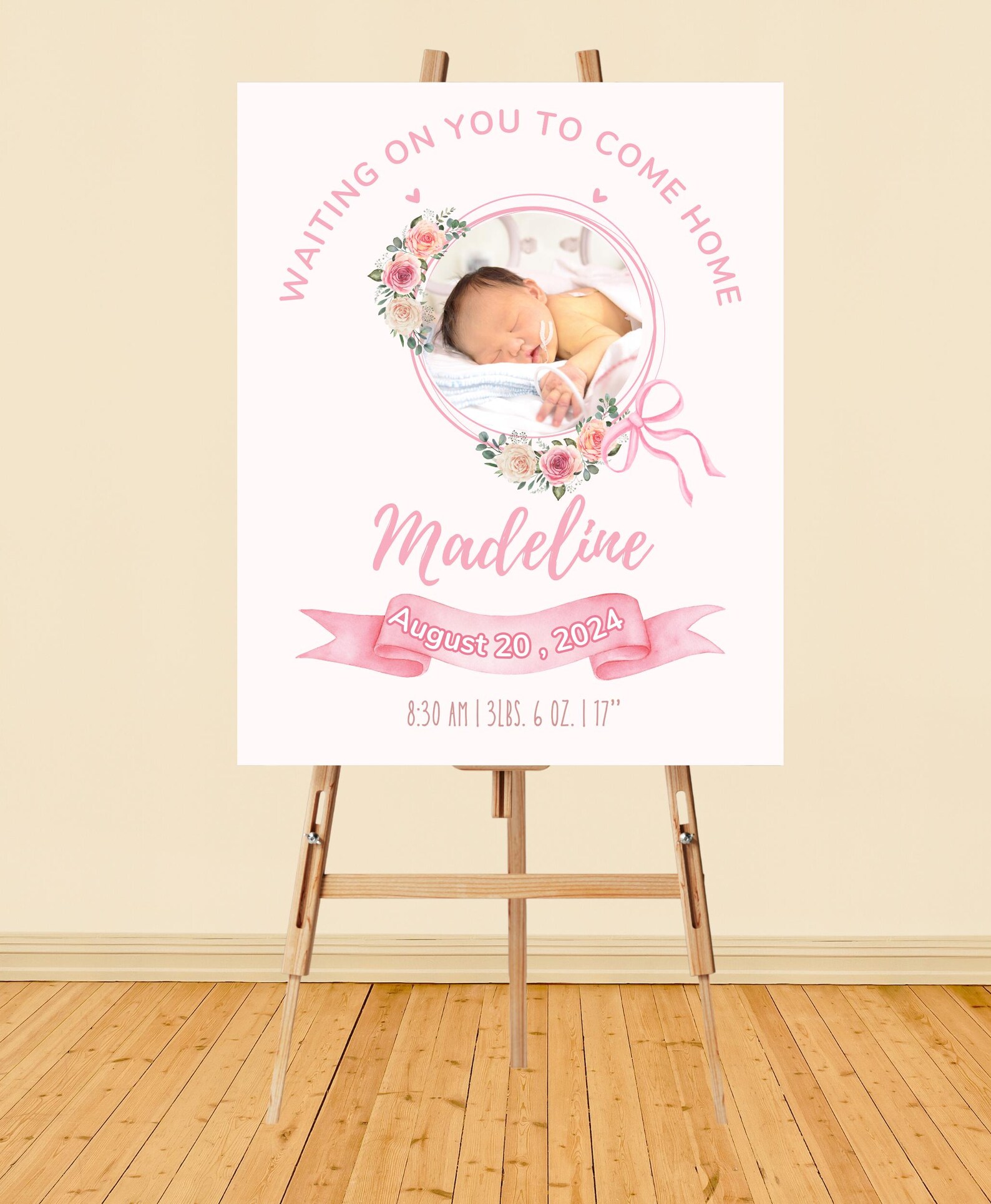 NICU Newborn Baby Welcome Home Sign New Baby Yard Sign Banner Sign Baby ...