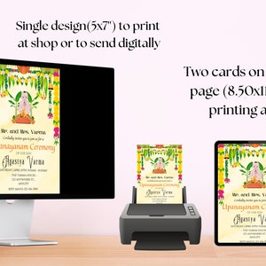 Upanayanam Invitation, Thread Ceremony, Janeu Ceremony Invitation ...