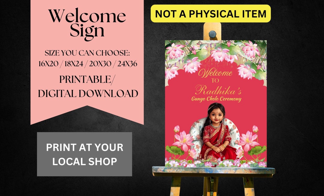 Gunyo Cholo Welcome Sign, Nepali Gunyo Choli Welcome Sign Board, Nepali ...