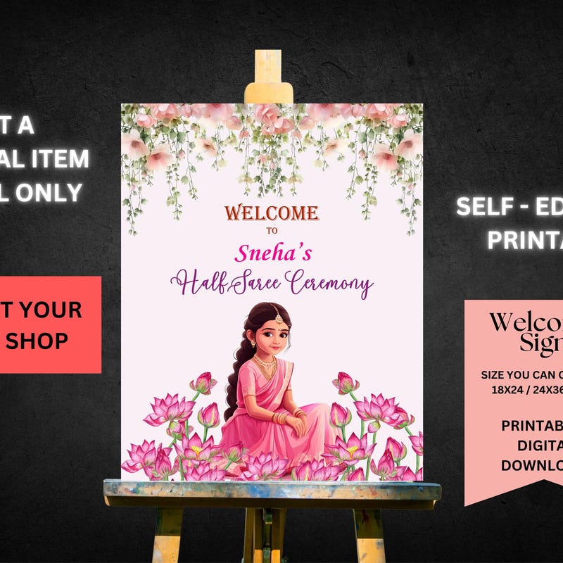 Puberty India Invitation - Etsy UK