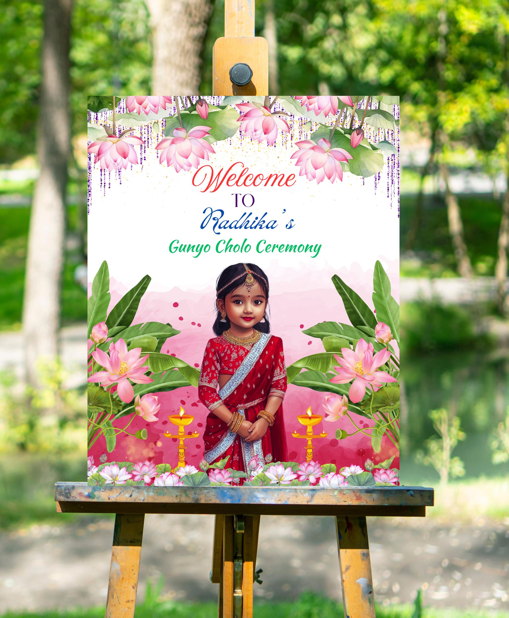 Gunyo Cholo Welcome Sign, Nepali Gunyo Choli Welcome Sign Board, Nepali ...