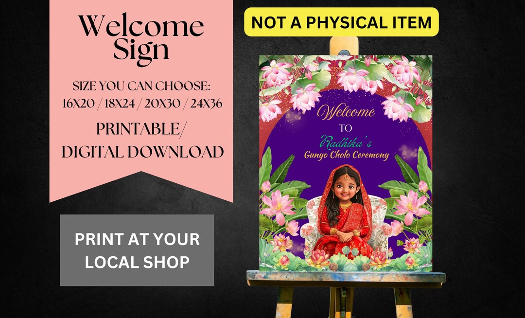 Gunyo Cholo Welcome Sign, Nepali Gunyo Choli Welcome Sign Board, Nepali ...