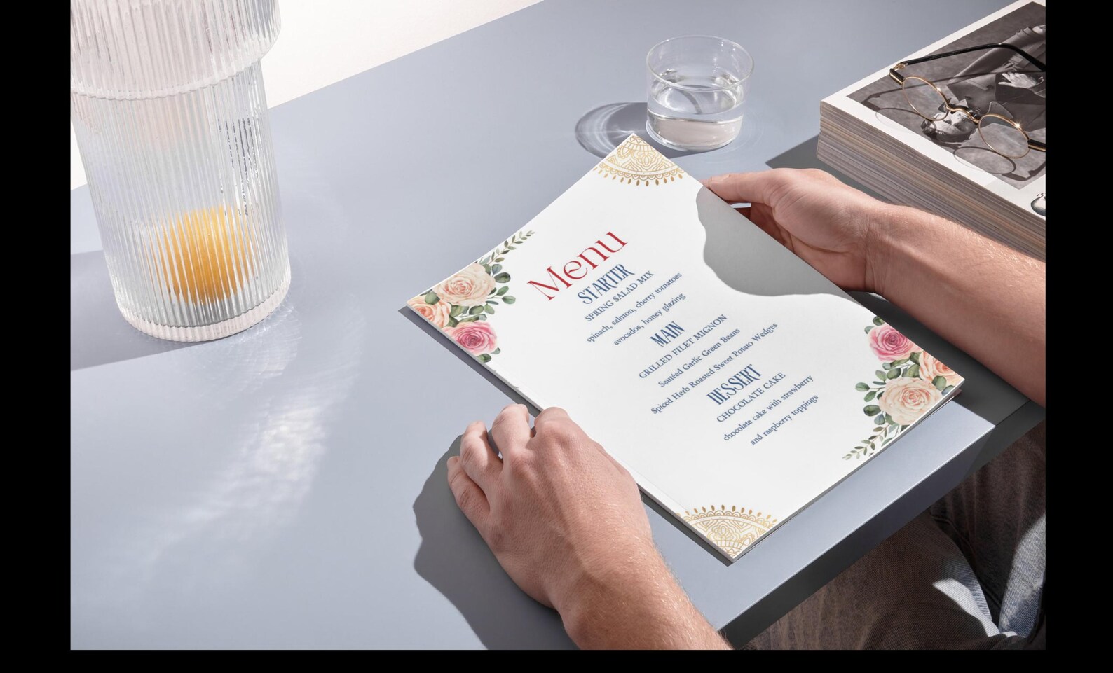 Editable Food Menu Sign, Menu Card Baby Shower, Wedding Menu, Puja ...